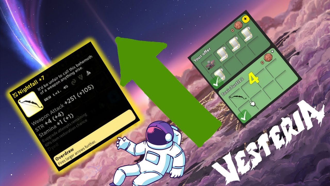 Upgrading my gold tier Ballista bow - Vesteria - YouTube