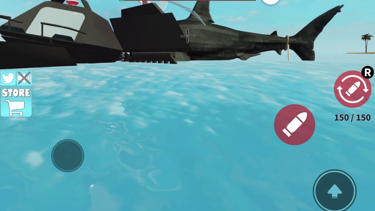 Roblox shark bite( infinite ♾ teeth glitch) - YouTube