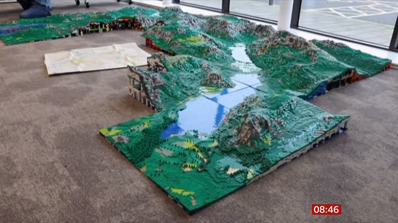 See the Lake District made entirely out of Lego (UK) - YouTube