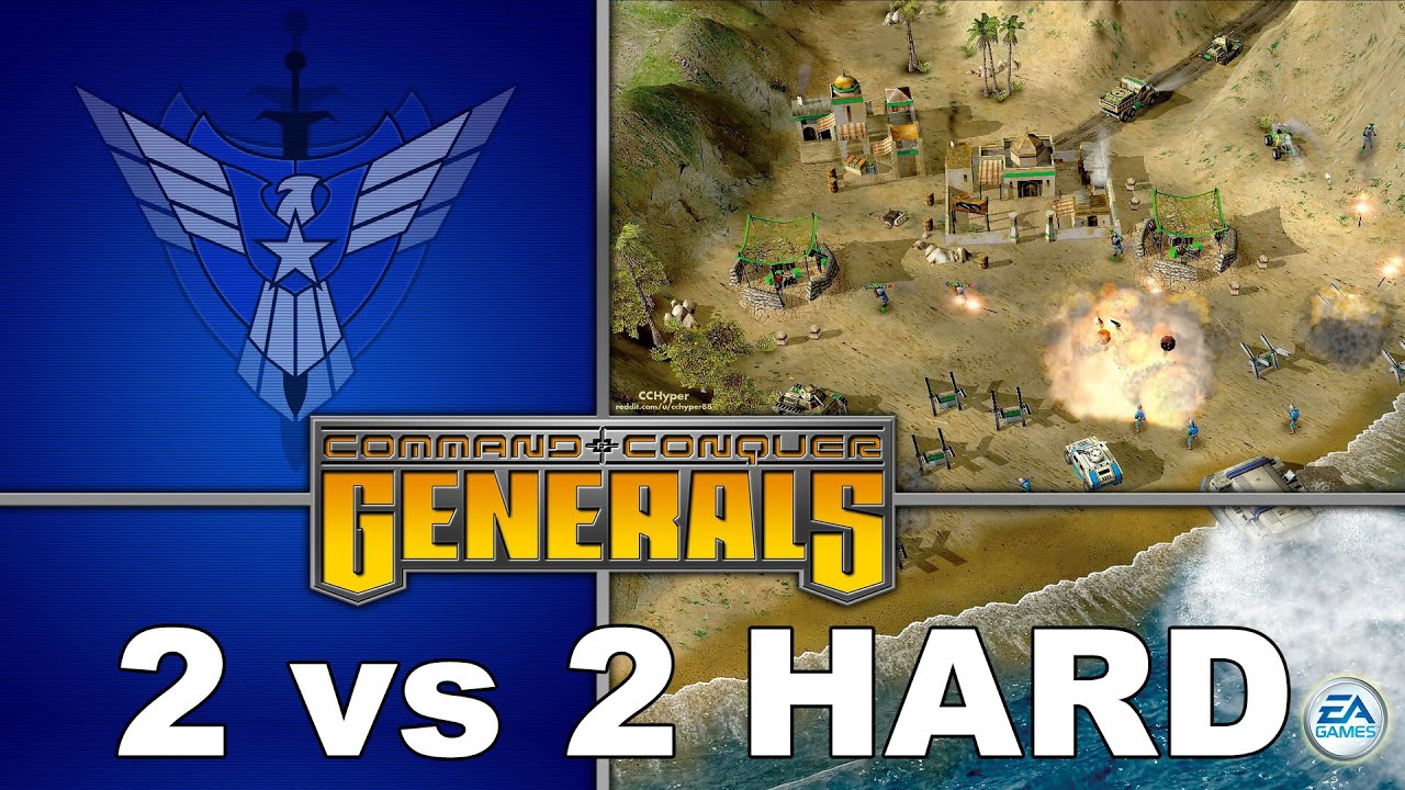 Command & Conquer Generals Zero Hour - 2 vs 2 HARD EP.172 - YouTube