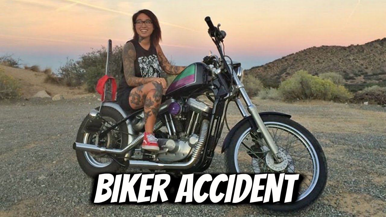 Biker News: Biker girl nearly killed in LA crash - YouTube