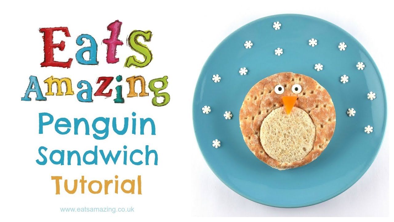 Fun Food Art - How to make a Penguin Sandwich (Ad) - YouTube
