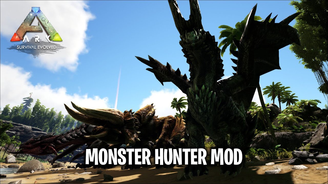 NYOBAIN MOD MONSTER HUNTER DI ARK!- ARK: Mod Showcase - YouTube