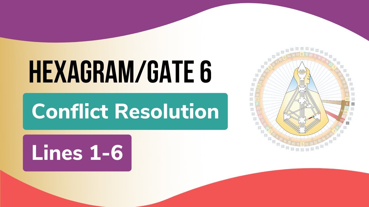 Hexagram/Gate 6, Conflict Resolution, Lines 1-6: Human Design & The Book of Lines - YouTube