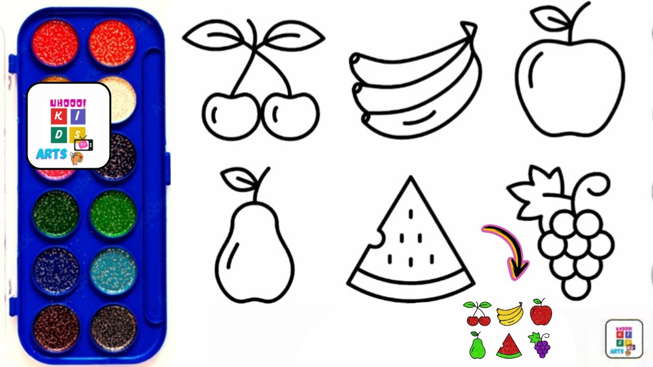 How to Draw Fruits Step by Step for Beginners || Different Types of ...