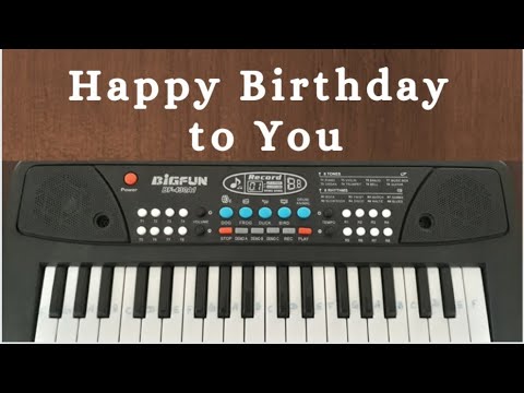 Happy Birthday Piano keyboard Notes | kidscuteworld - YouTube