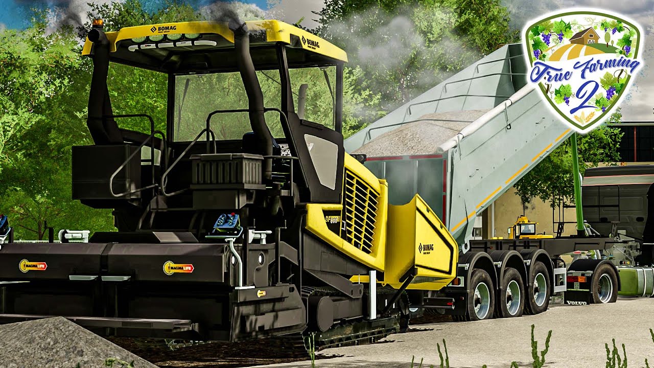 True Farming 2 #166 - Asphaltfertiger im Einsatz: Straßenbau für den ...