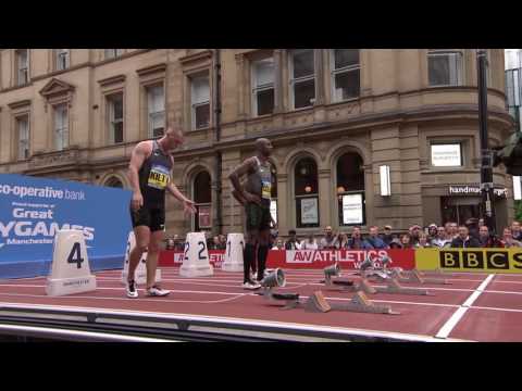 Richard Kilty visits The Co-operative Bank - Great CityGames 2016