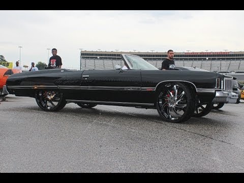 1974 Donk sitting on 28" Forgis built by Sandman Designs - YouTube