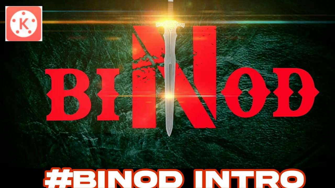 BINOD Text Intro | Trending Binod Intro | Kinemaster - YouTube