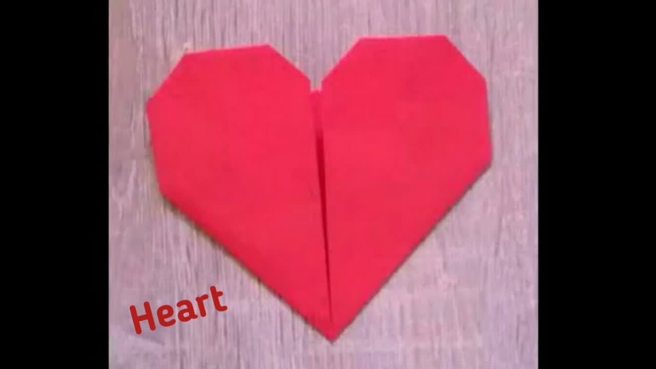 How to Make a Paper Heart | Origami Heart Tutorial | Fold Heart | Paper ...