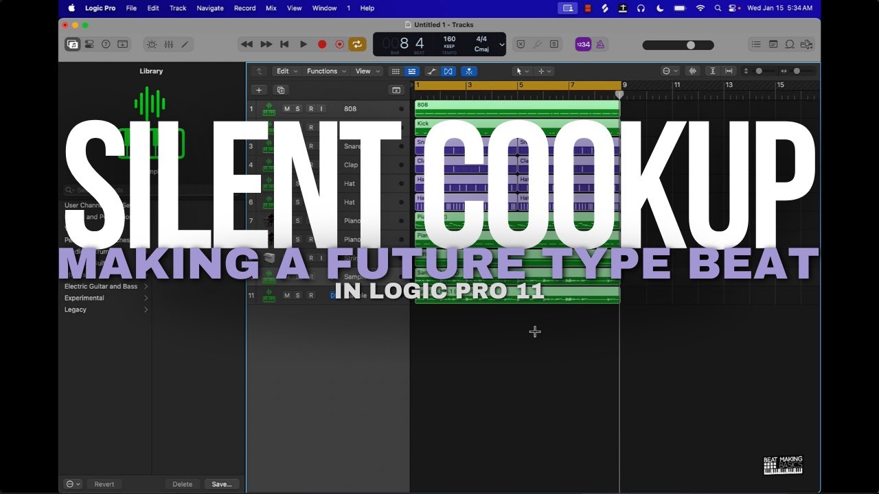 Silent Cook Up - Making A Hard Future Type Beat In Logic Pro 11 - YouTube