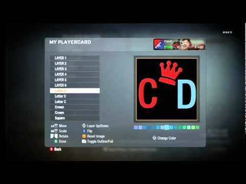 Black Ops - How To: COD King Emblem By Pawzh. - YouTube
