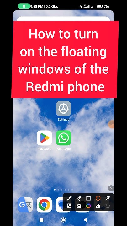 👀👀How to turn on the floating windows of the Redmi phone👀👀.#shorts#viral - YouTube