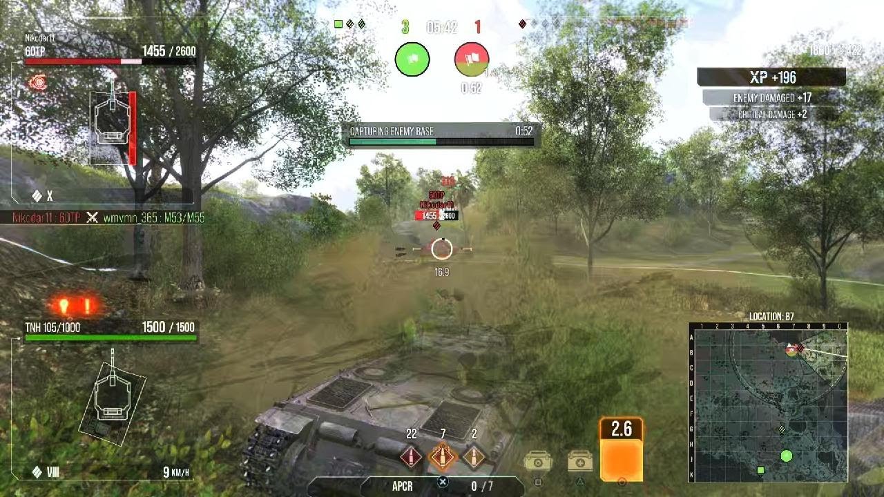 World of Tanks t10 v t8 - YouTube