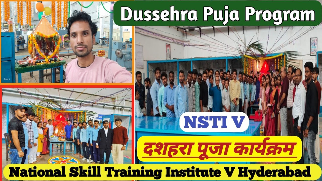 Dussehra Pooja Program NSTI V HYD || NSTI V HYD || Durga Pooja Video ...