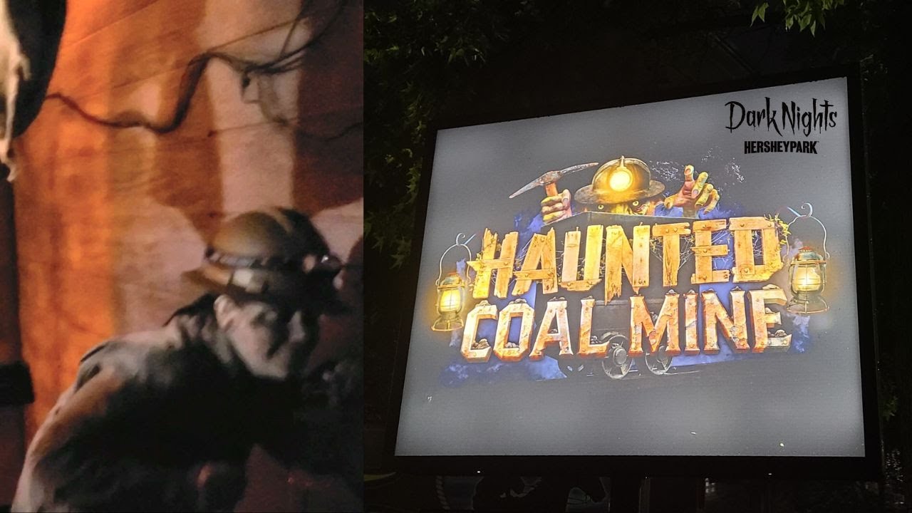 Haunted Coal Mine! POV! Dark Nights at Hersheypark 2022 - YouTube