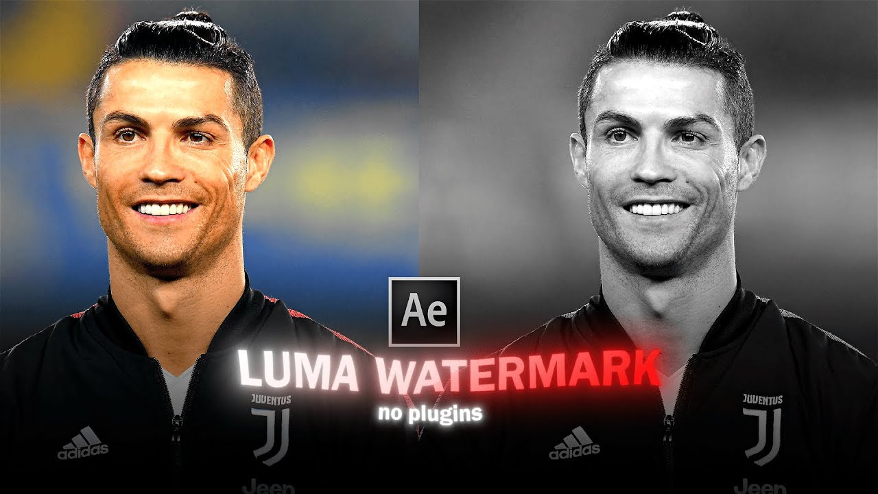 Glowing/luma watermark tutorial (*no plugins) for after effects - YouTube