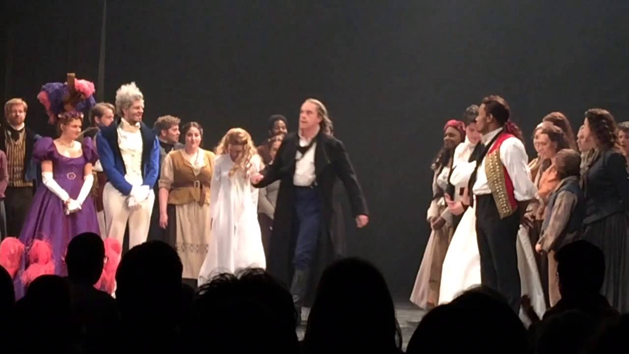 Les Mis Broadway Curtain Call 10-18-15 Aaron Walpole - YouTube
