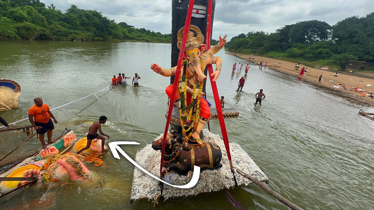 Tandur Ganesh Nimajjanam 2025 | Tandur Ganesh Visarjan at KOKAT village ...