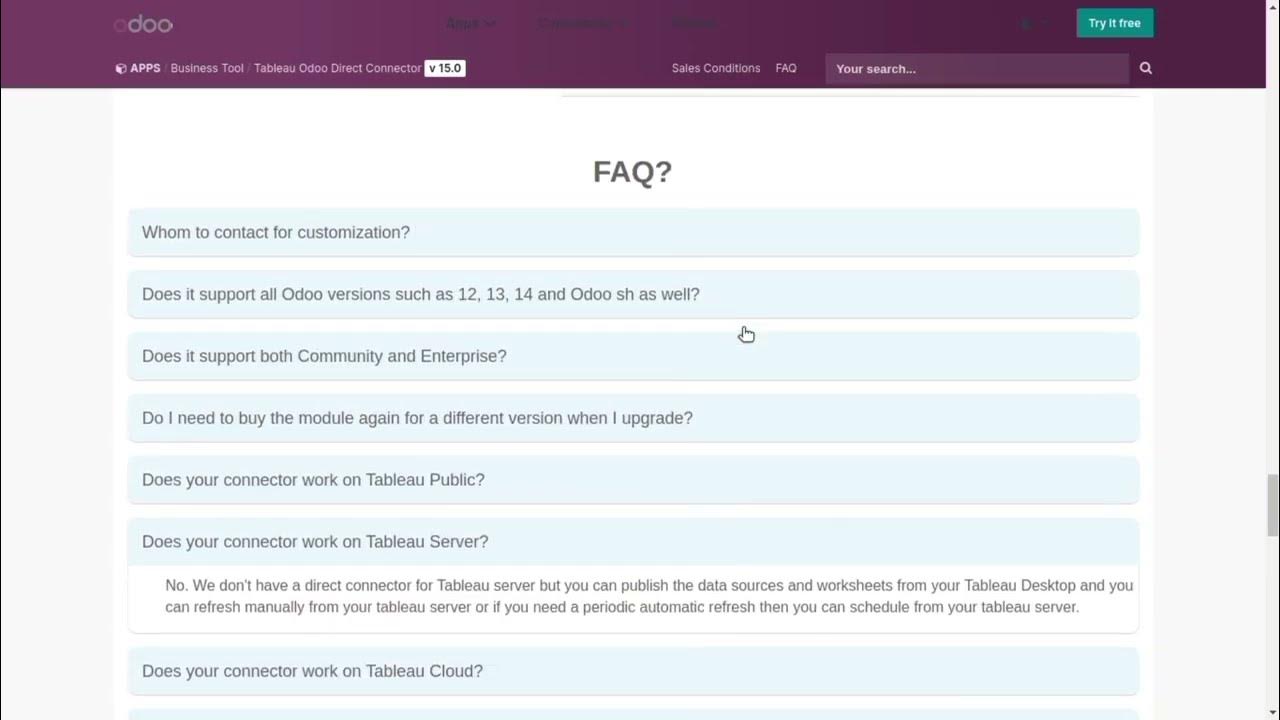 How to connect Odoo with Tableau Server | Tableau Odoo Direct Connector ...