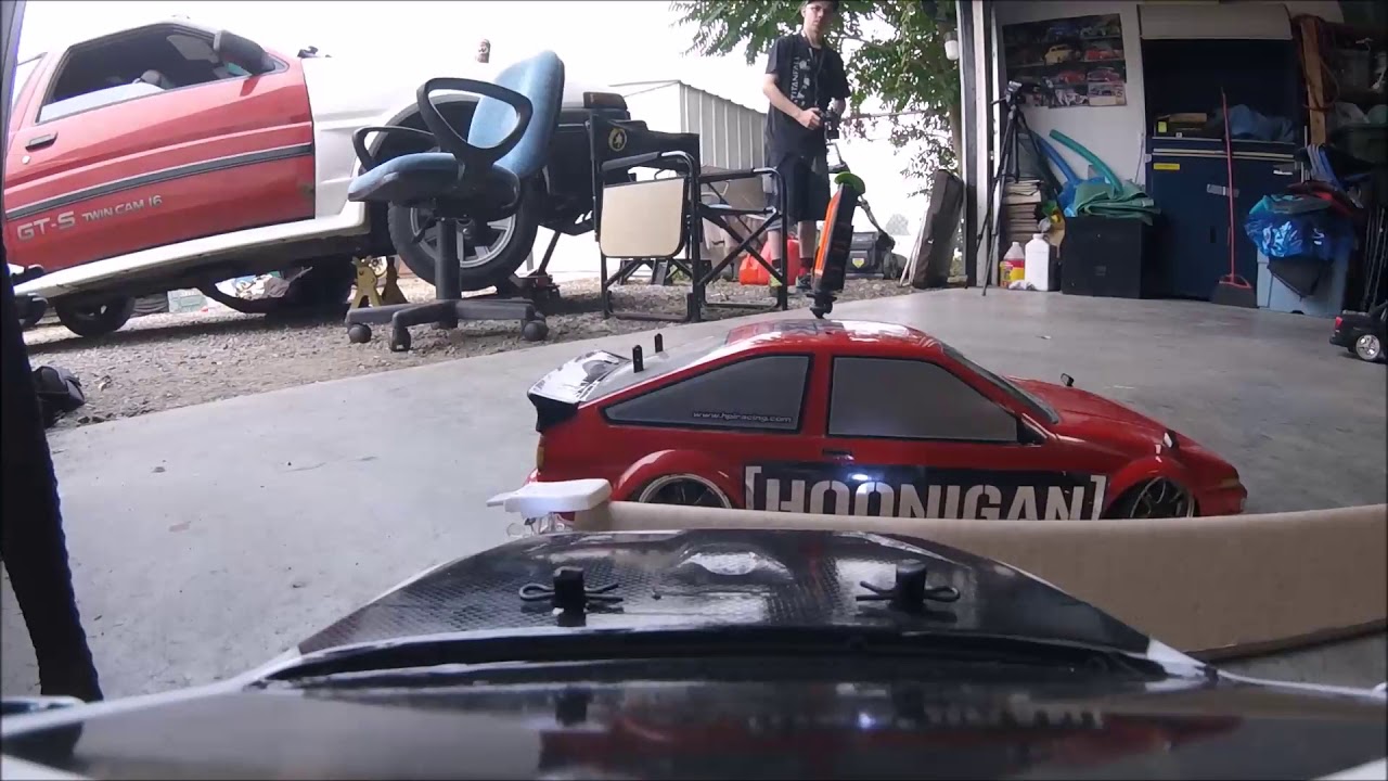 GoPro drifting Lancer RC- Tamiya tt02d practice - YouTube