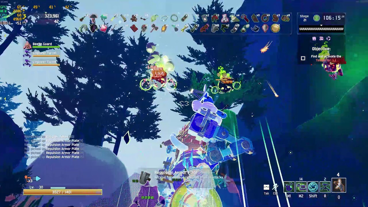 Risk of Rain 2 engineer fully equiped - YouTube