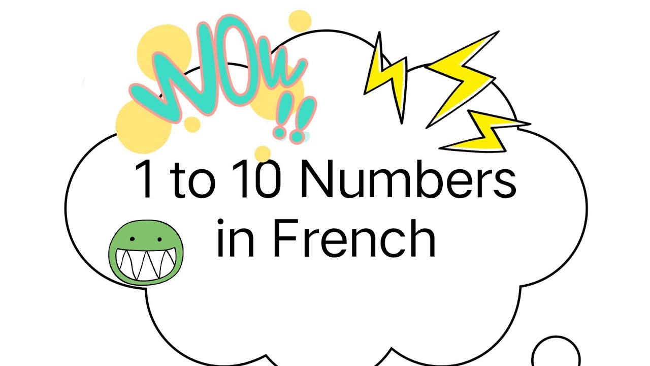 1 to 10 numbers in French - YouTube