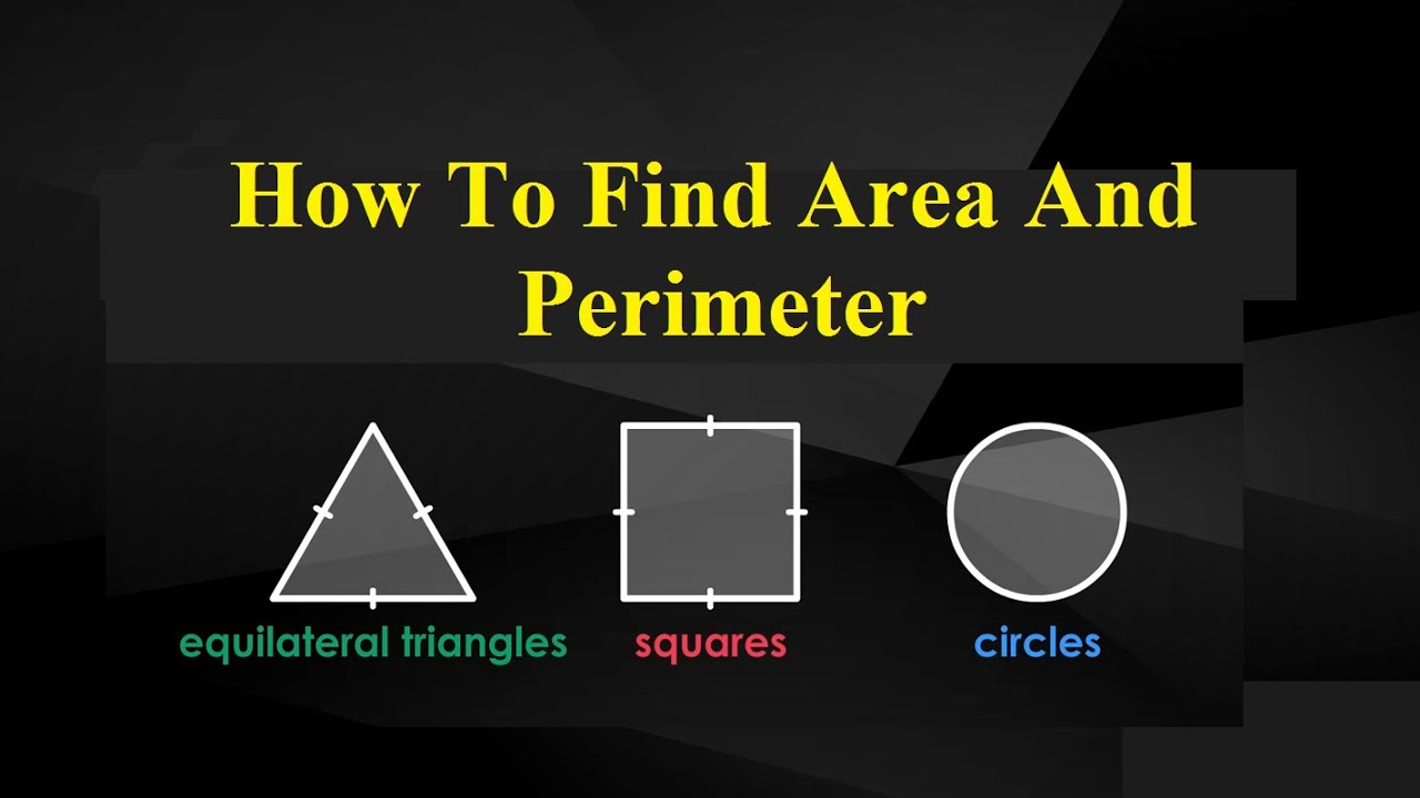 How To Find Area And Perimeter ? - YouTube