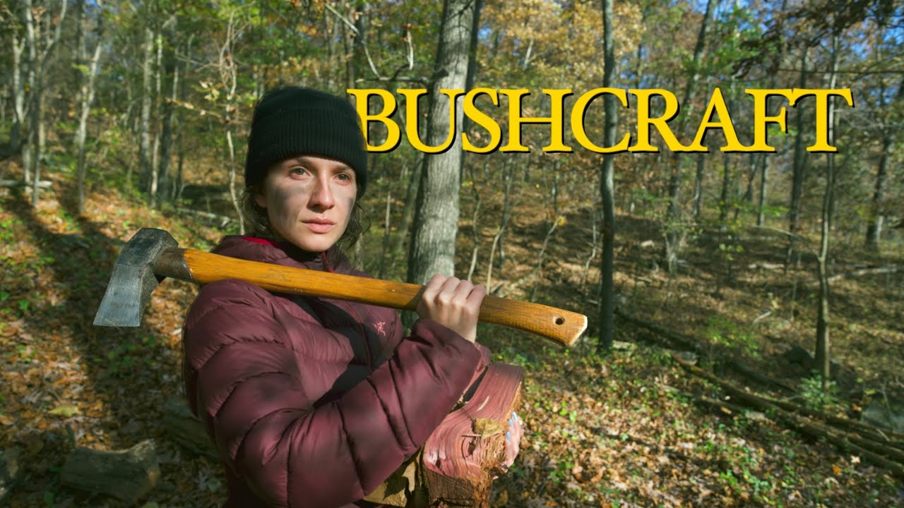 A Girl from NYC tries Bushcraft Living in an Off-Grid Homestead. - YouTube