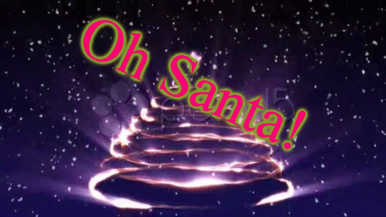 Mariah Carey's - New Song - "OH SANTA" - Lyrics On Screen - HD - YouTube