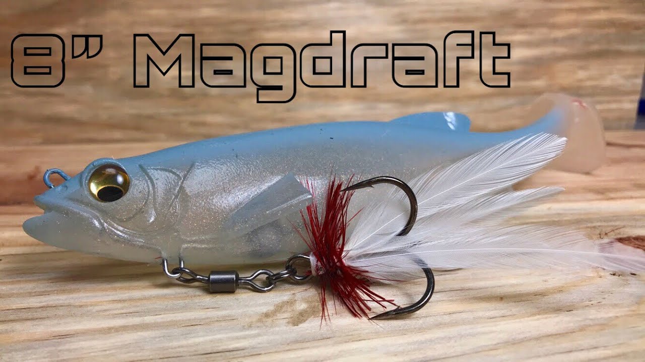 8" Megabass Magdraft Modification - YouTube