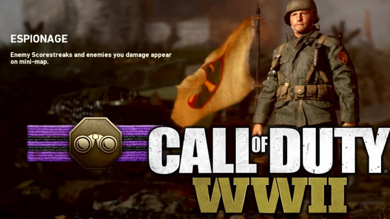 Call Of Duty WWII: BEST Basic Training Perk - Espionage (MINI UAV PERK ...