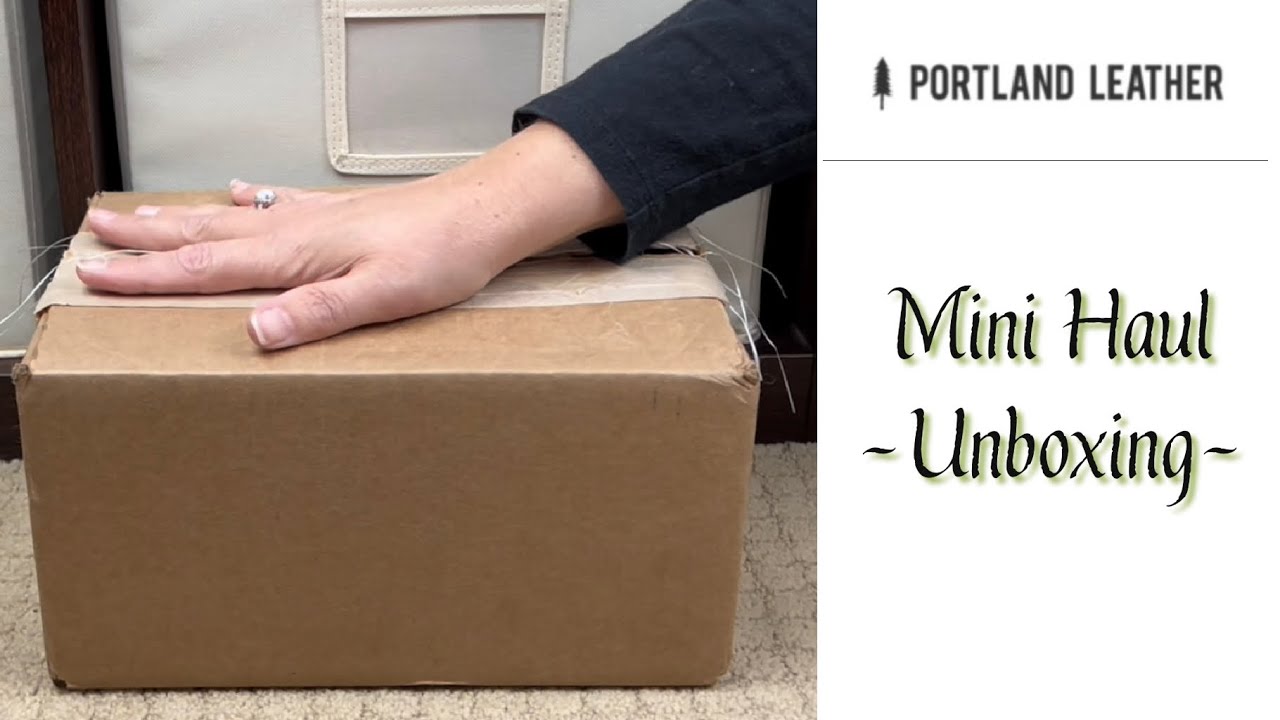 Portland Leather | Mini Haul Unboxing | First Look - YouTube