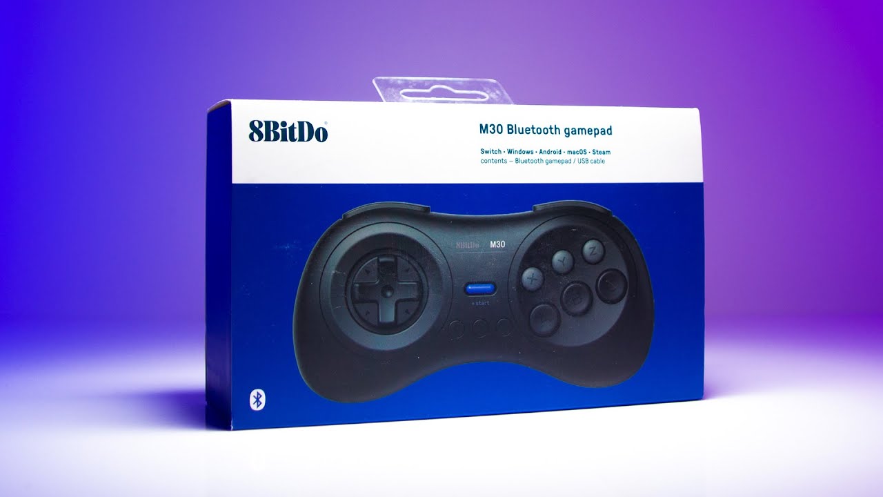8BitDo M30 Bluetooth Controller Unboxing - YouTube
