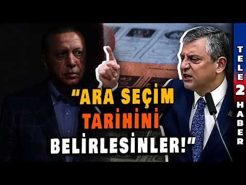 Özgür Özel ara seçim çağrısında el yükseltti! \