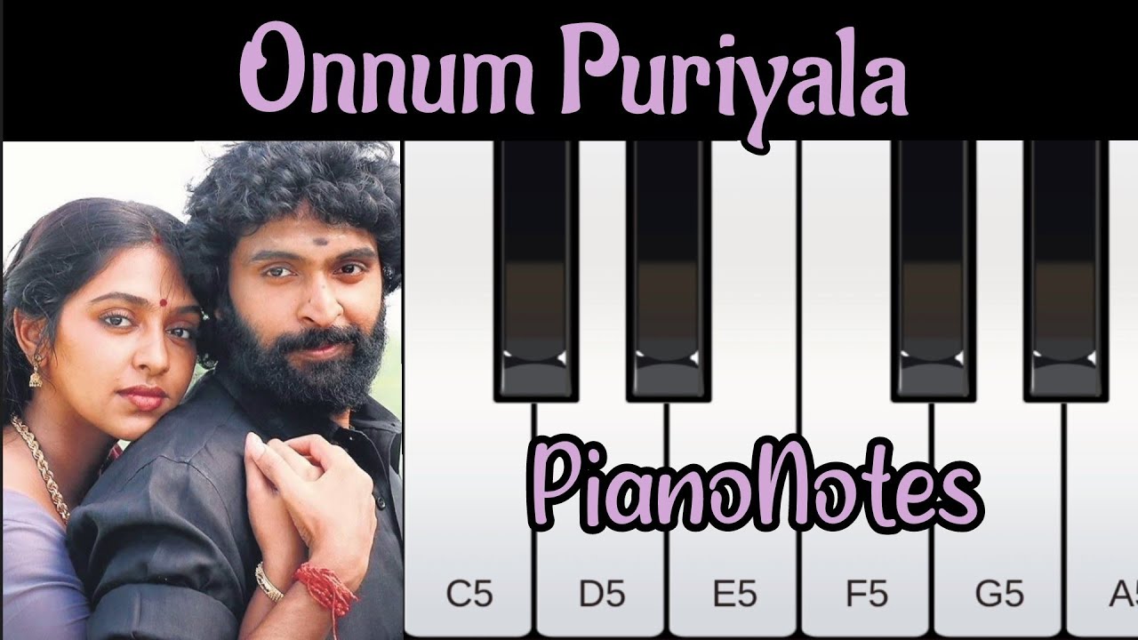 Onnum Puriyala//Piano Tutorial for Beginners//Kumki//#PianoNotes - YouTube