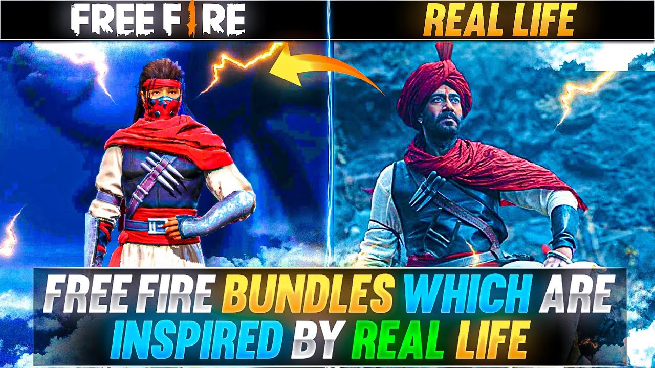 Top 10 Free Fire Bundles Which Are Inspired By Real Life | Free Fire ...