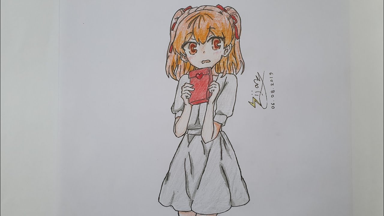 Speed Drawing | Tenkuubashi Aika | Shomin Sample - YouTube