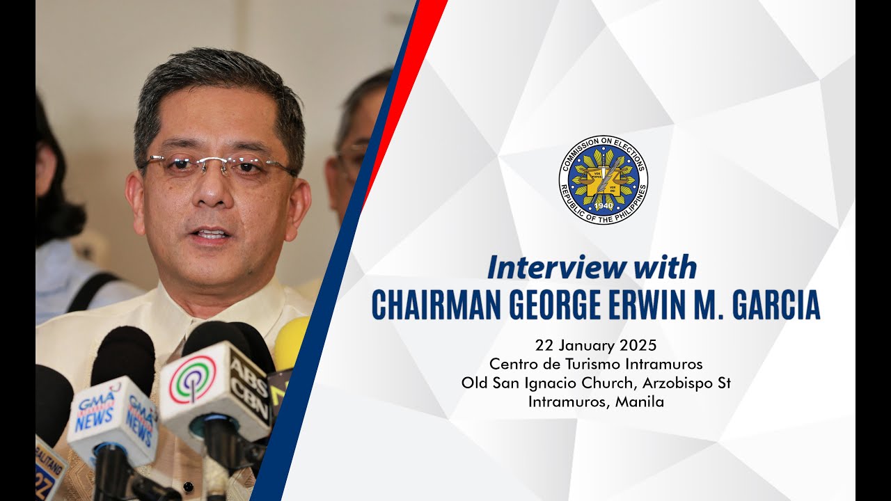 Interview with COMELEC Chairman George Erwin M. Garcia - YouTube