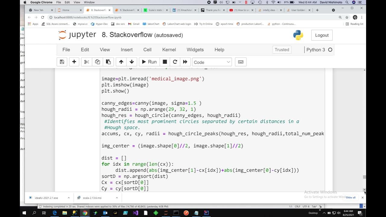 Python - using canny to detect edges in an medical image - YouTube