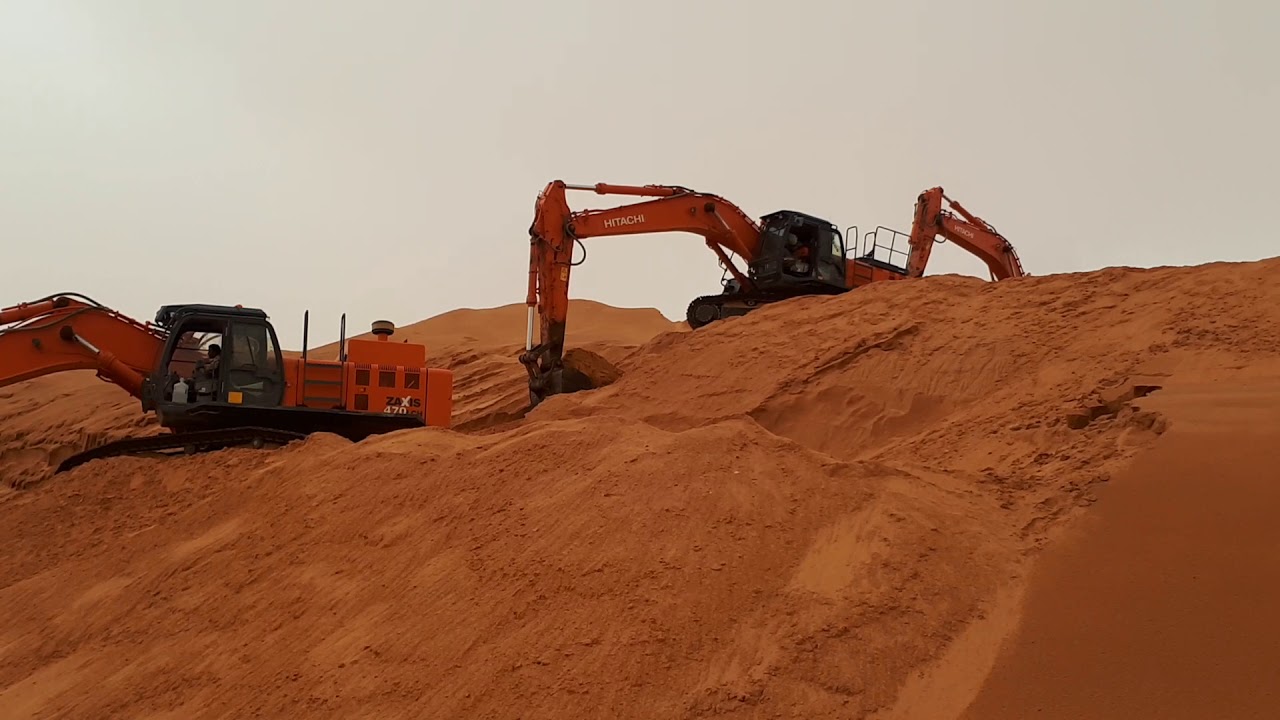Sand dunes removal - YouTube