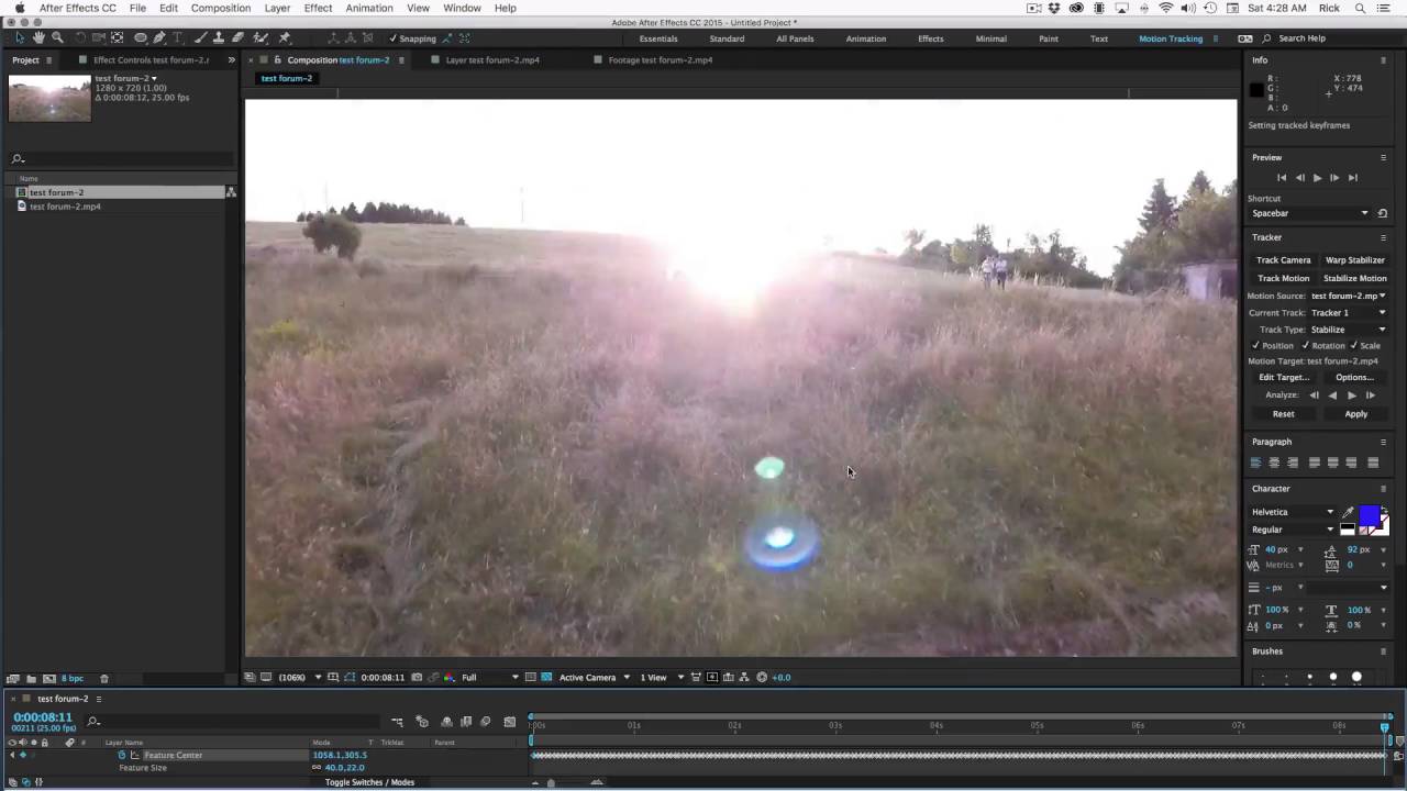 Stabilizing and cloning In After Effects - YouTube