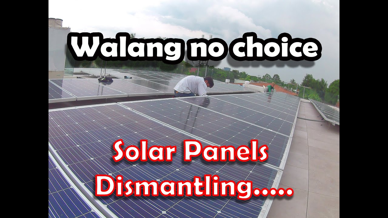 Solar Panels Dismantling..... - YouTube