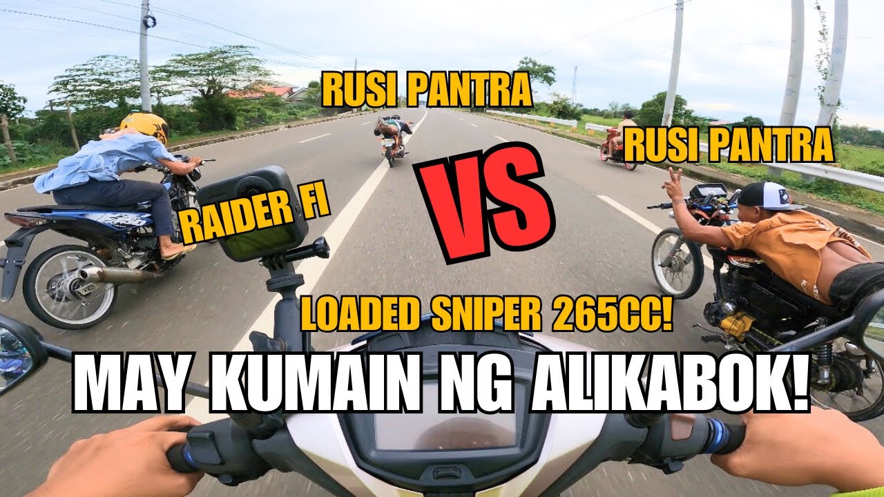 Rusi pantra pinakain ng alikabok ang raider fi! - YouTube