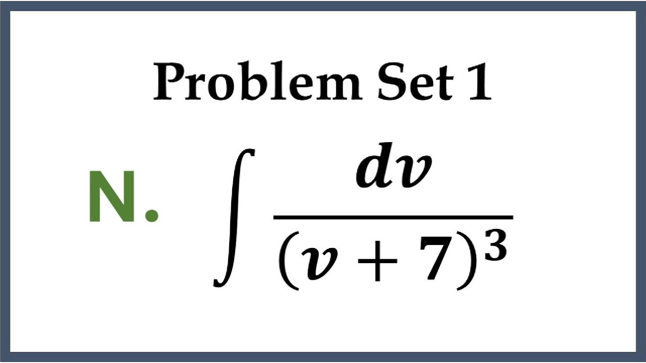 Integral Calculus: Solving Problem Set 1N #calculus #basiccal # ...