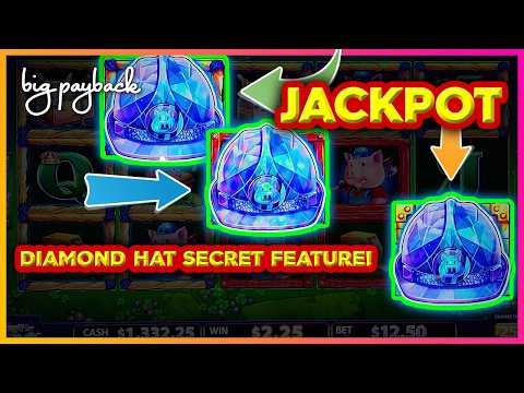 SECRET PALACE FEATURE on Huff N' Lots of Puff - JACKPOT SURPRISE!
