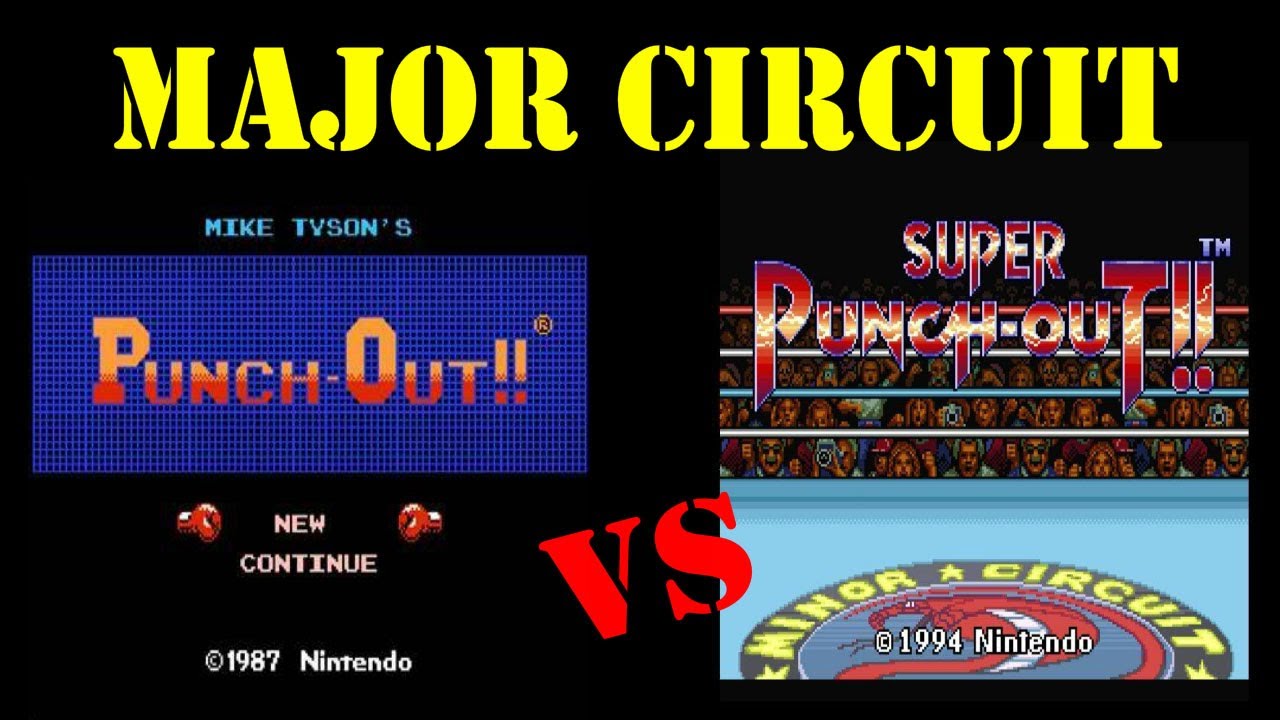 Mike Tyson's Punch Out VS Super Punch Out Major Circuit - YouTube