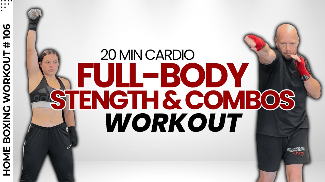 20-Min Full Body Dumbbell Boxing Workout | Strength + Combos (No ...