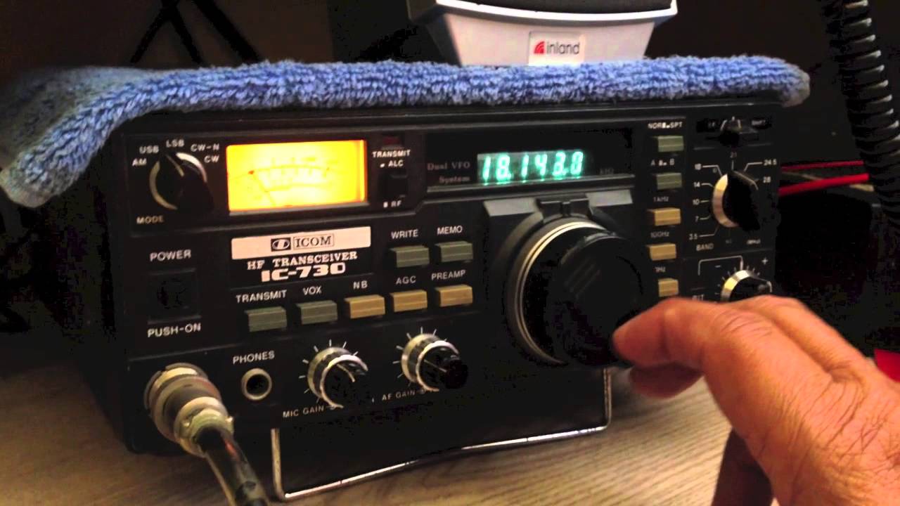 Icom IC-730 radio - YouTube